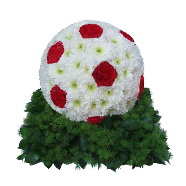 Funeral Flowers 3D Football Funeral Tribute £100