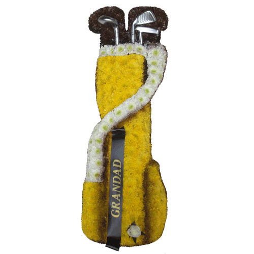 Funeral Flowers Golf Bag Funeral Tribute £85